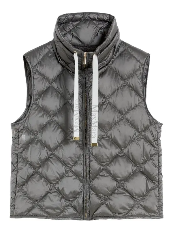 Max Mara Quilted Sleeveless Gilet - Dark Gray