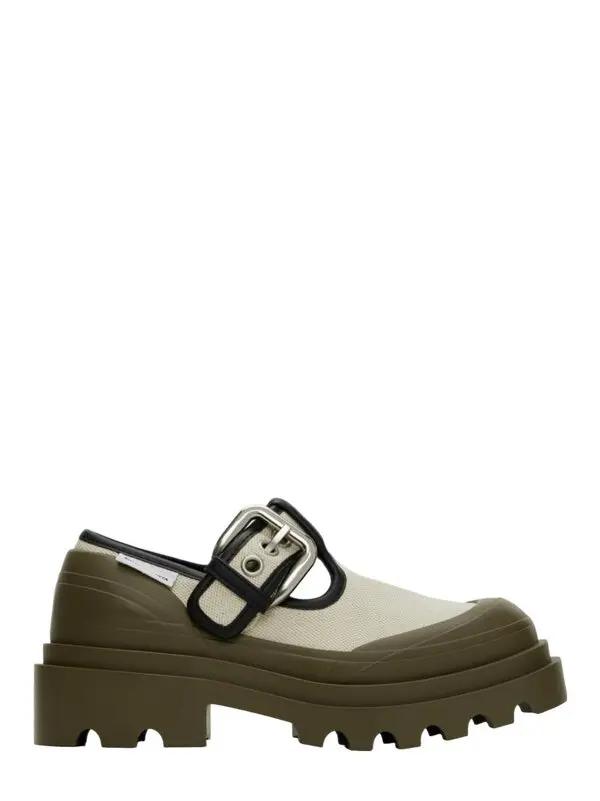 Bottega Veneta Trek Mary Jane Casual Shoes - Green