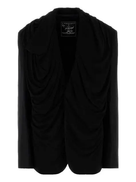 Y/project Draped Oversized Blazer - Black