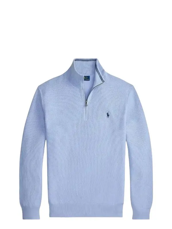 Polo Ralph Lauren Half-zip Mock Neck Sweatshirt - Blue
