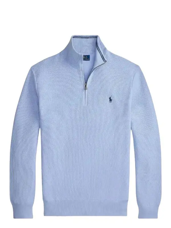 Polo Ralph Lauren Half-zip Mock Neck Sweatshirt - Blue