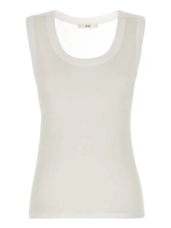 Co Jersey Tank Top - White