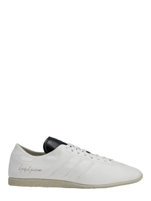 Y3 Logo Embossed Low-top Sneakers - Core White/black/talc