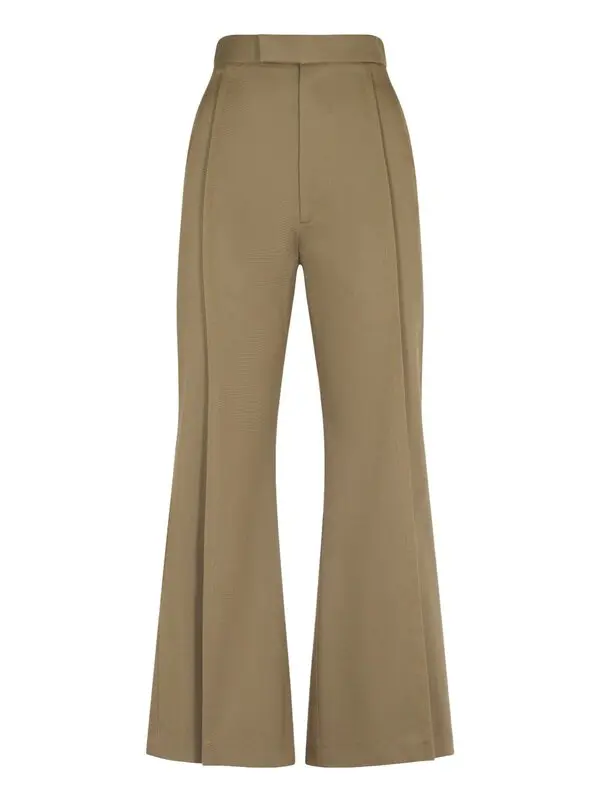 VIVIENNE WESTWOOD Pleated Flared Pants - Brown
