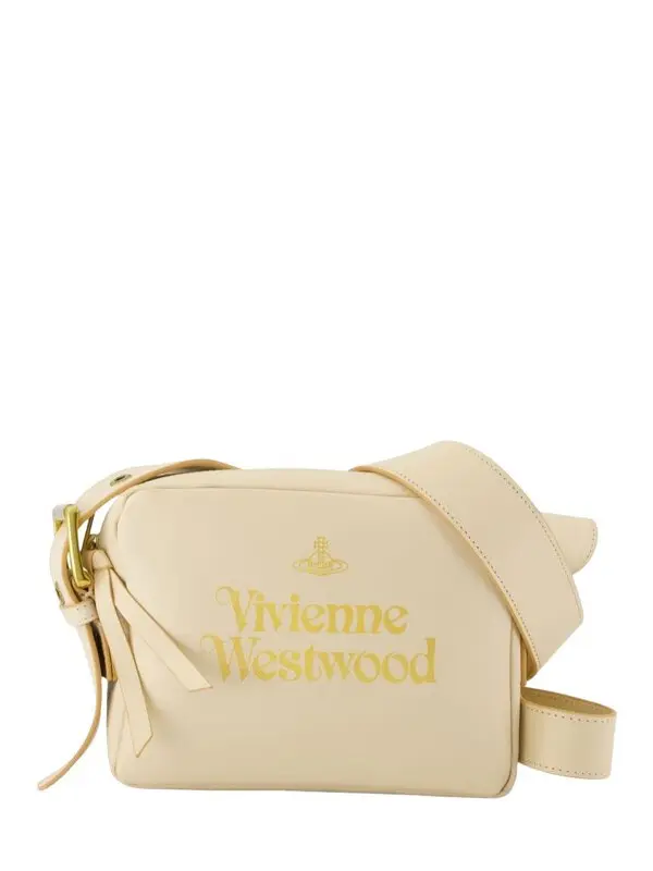 VIVIENNE WESTWOOD Logo Printed Camera Bag - Nude