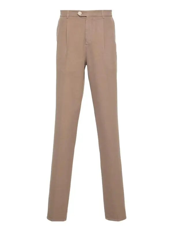 Brunello Cucinelli Pressed-crease Trousers - Nude