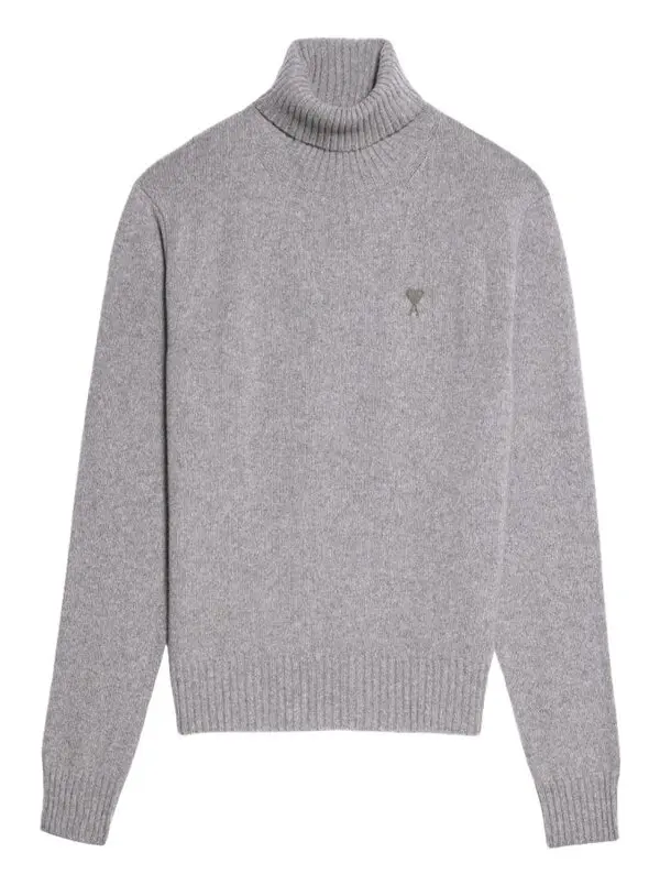 Ami De Coeur Cashmere Turtleneck Sweater - Gray