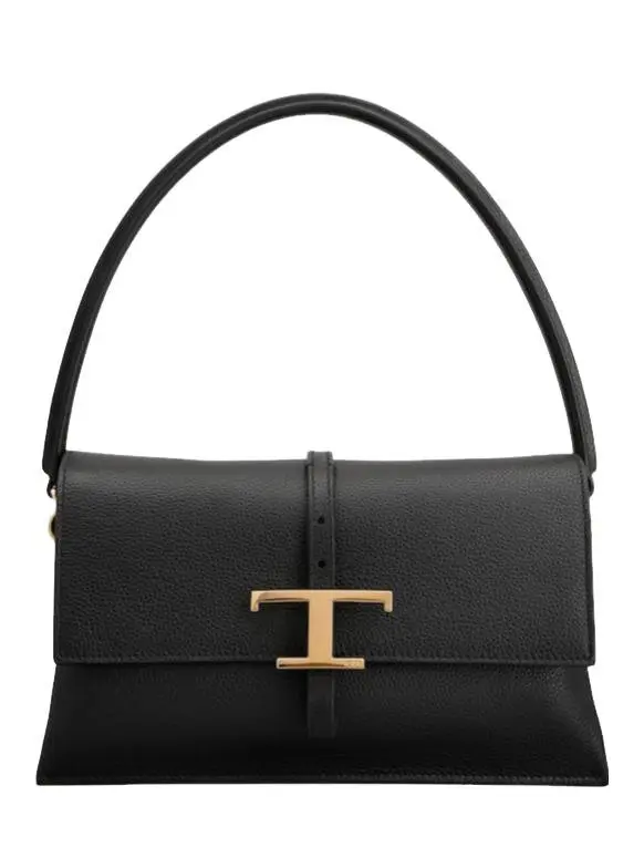 TOD'S Timeless Flap Shoulder Bag - Black