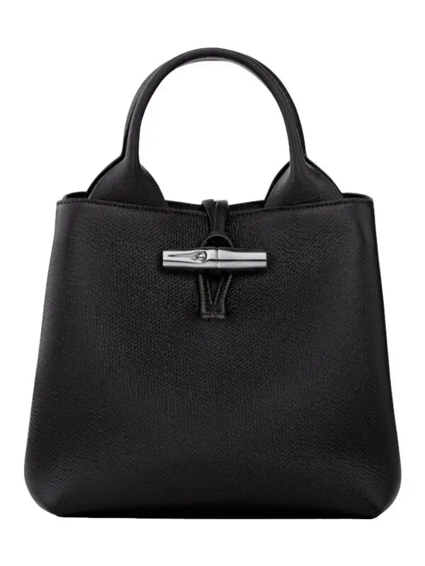 Longchamp Le Roseau S Top Handle Bag - Black