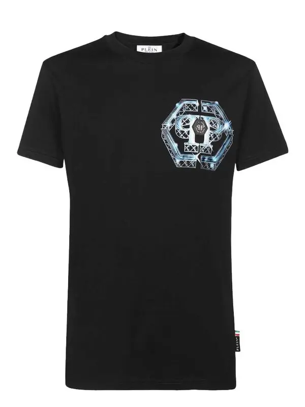Philipp Plein Logo Printed Crewneck T-shirt - Black