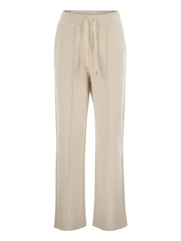 Max Mara Wide Leg Trousers With Drawstring Closure - Nude
