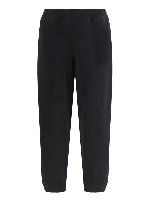 Burberry Check Detail Jogging Trousers - Black