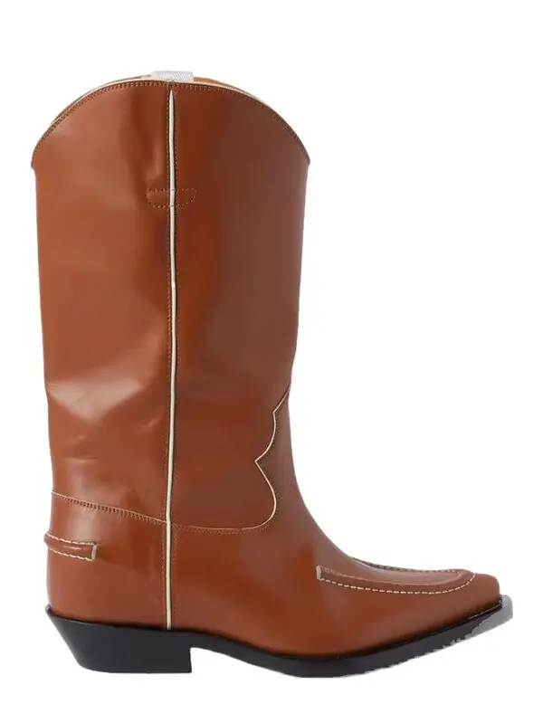 Chloé Nellie Cowboy Boots - Brown