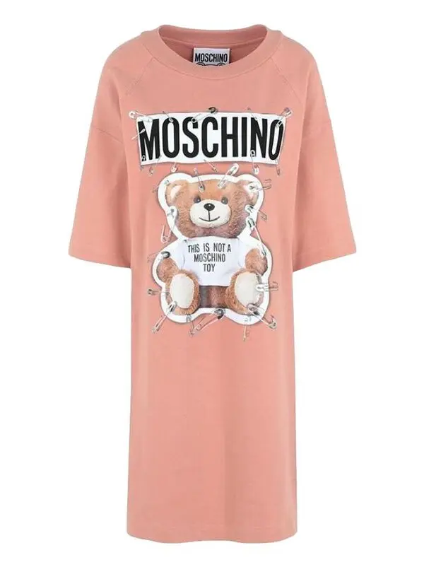 Moschino Teddy Bear T-shirt Dress - Pink