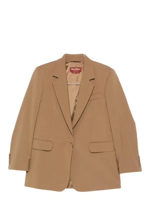 Max Mara Single-breasted Blazer - Brown