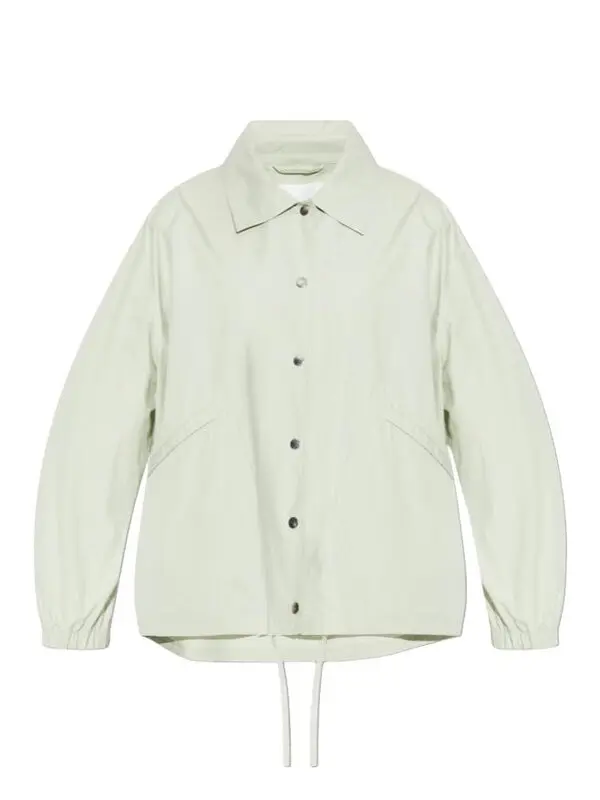 JIL SANDER Logo-printed Textured Jacket - White