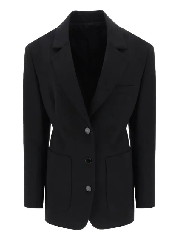 LANVIN Single-breasted Tailored Blazer - Black