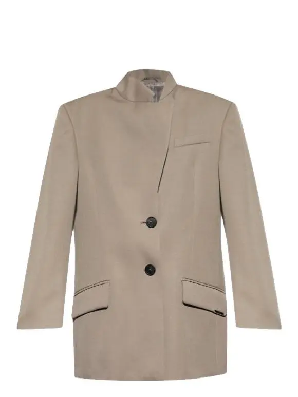 Attico The Single-breasted Blazer - Nude