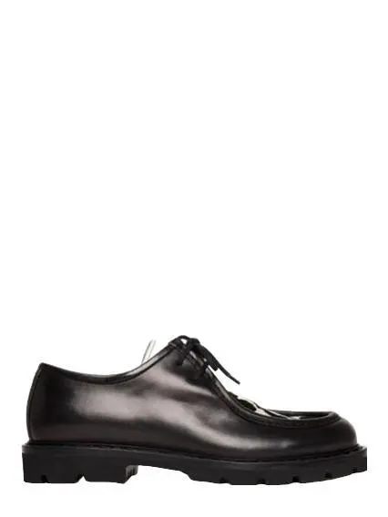 SCAROSSO Damiano Derbies & White Zebra Pattern - Black