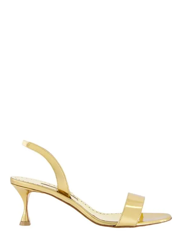 Manolo Blahnik Cupisanpla Slingback Sandals - Golden