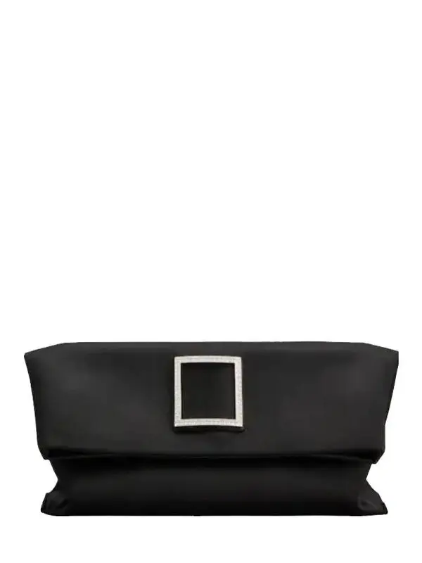ROGER VIVIER Trompette Clutch Bag - Black