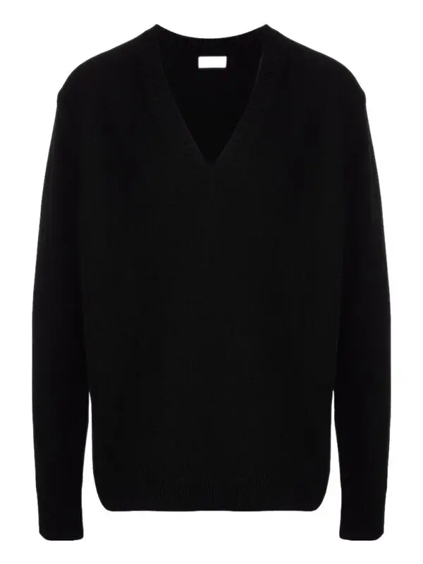 Dries Van Noten V-neck Pullover - Black