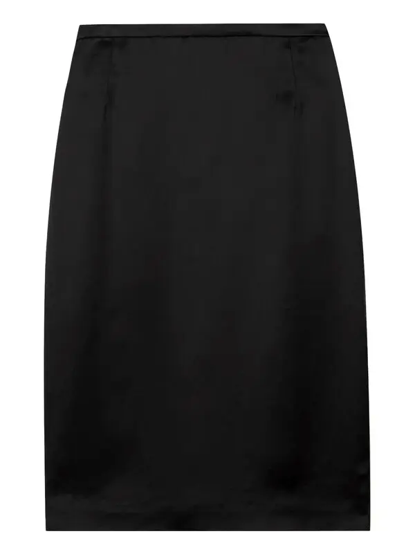 Saint Laurent Mid-rise Pencil Skirt - Black