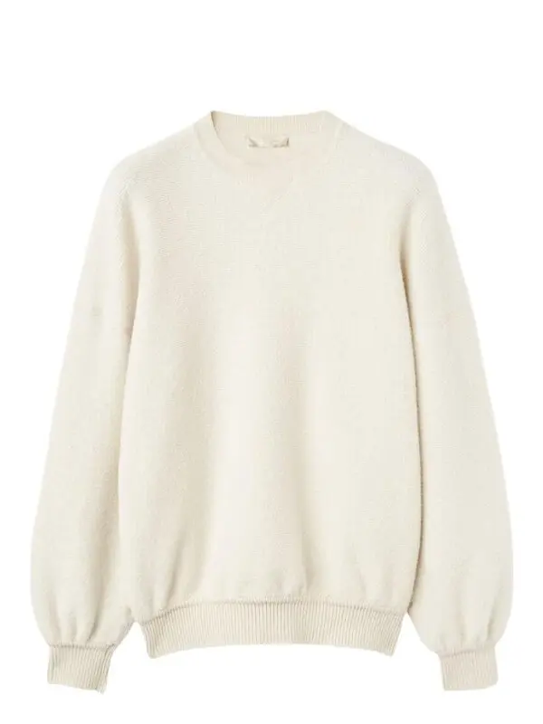 Loro Piana Round Neck Sweater - Cream Almond
