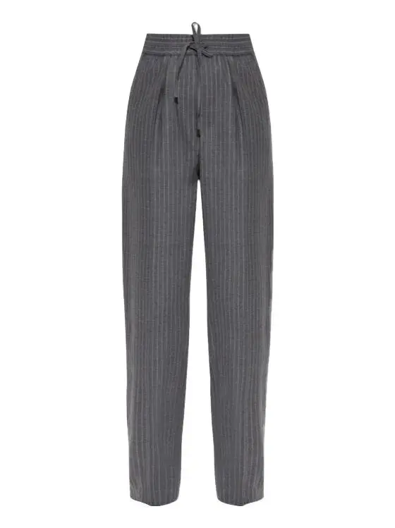 Isabel Marant Étoile Liska Pinstriped Trousers - Black