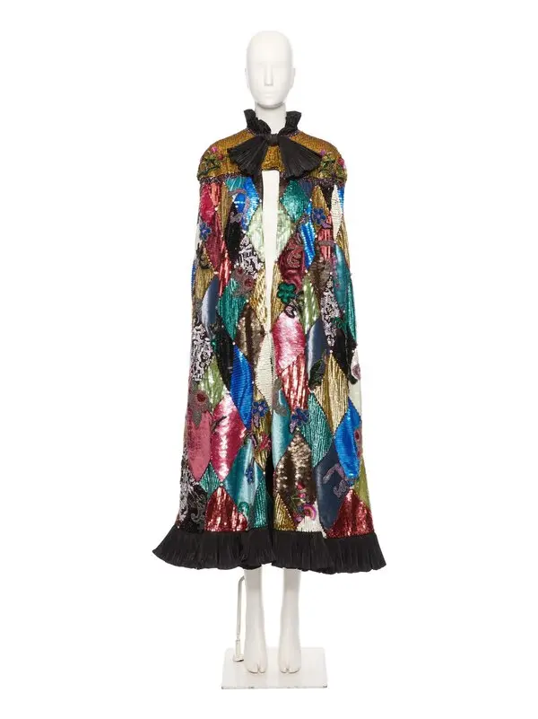 Valentino Garavani Embellished Sequin Cape - Multicolor