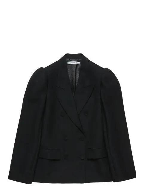Acne Studios Double Breasted Tailored Blazer - Black