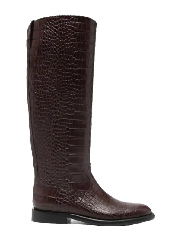 Paris Texas Knee-high Boots - Dark Red