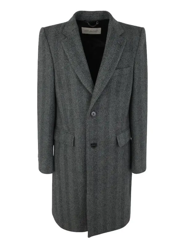 Dries Van Noten Single-breasted Coat - Black