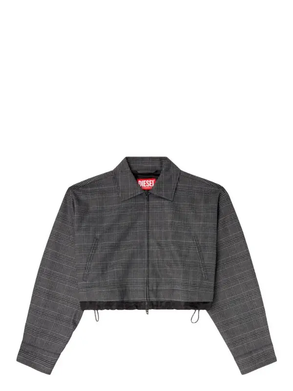 DIESEL® J-ting-fem Cropped Coach Jacket - Black