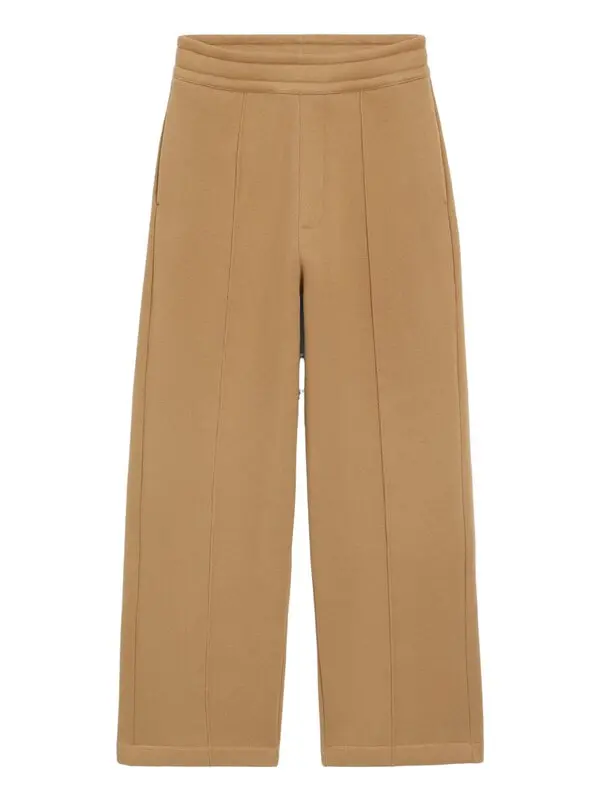 Ami De Coeur Topstitched Trousers - Camel