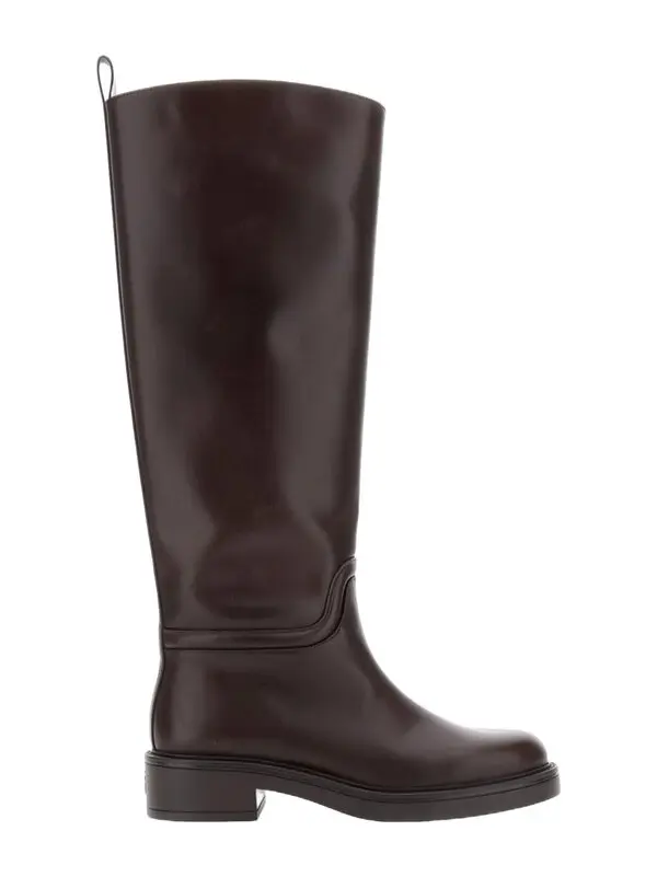 STUART WEITZMAN Round Toe Pull-on Boots - Brown
