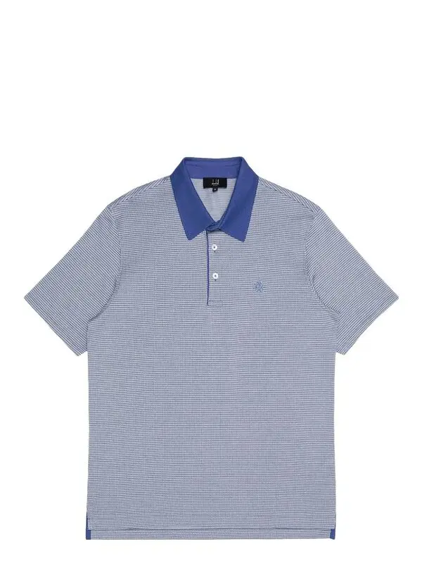 Dunhill Logo Details Polo Shirt - Blue