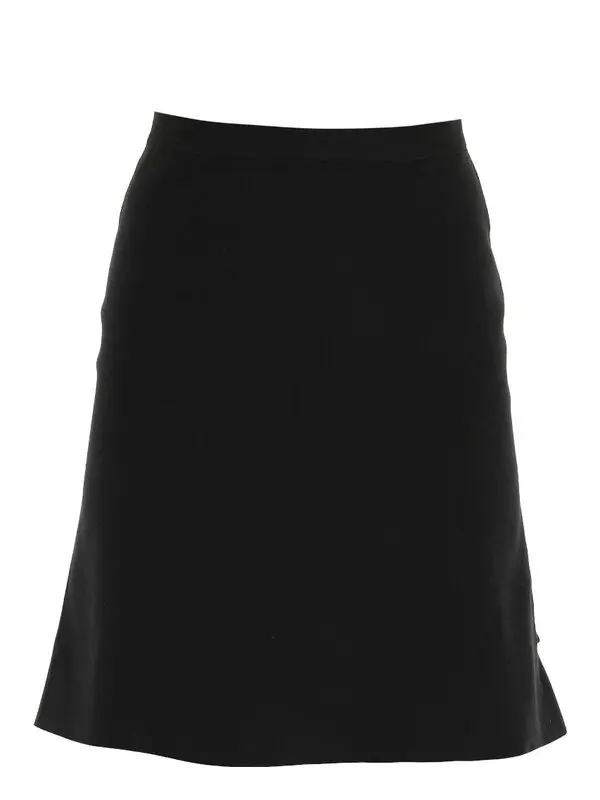 Bottega Veneta A-line Ruffled Skirt - Black