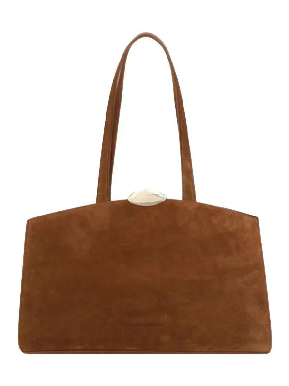 Benedetta Bruzziches Serena Suede Tote Bag - Brown