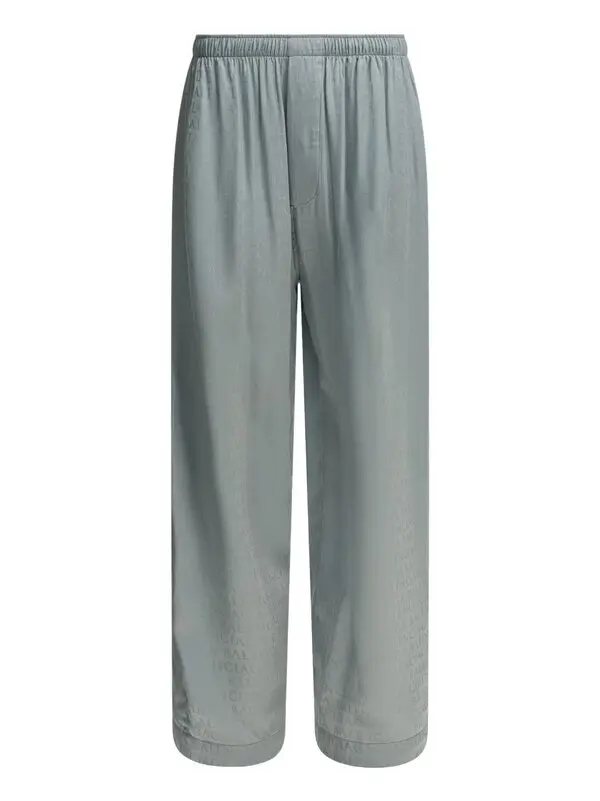 Balenciaga Monogram Relaxed Fit Trousers - Grey