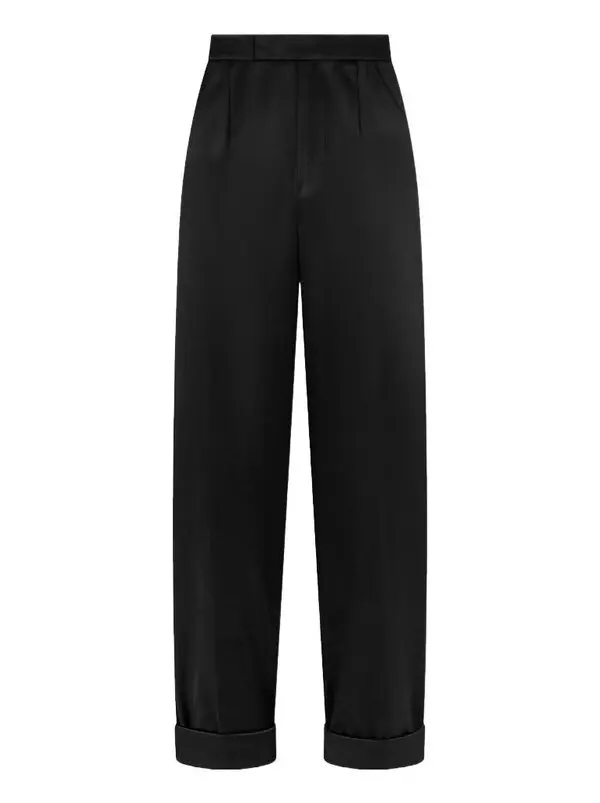 TOM FORD High Waist Straight-leg Trousers - Black