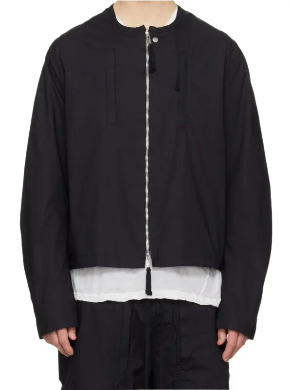 THOM KROM Zip Front Jacket - Black