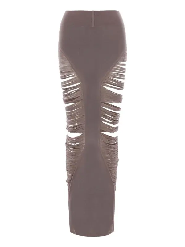 Rick Owens Elastic Waist Skirt - Gray