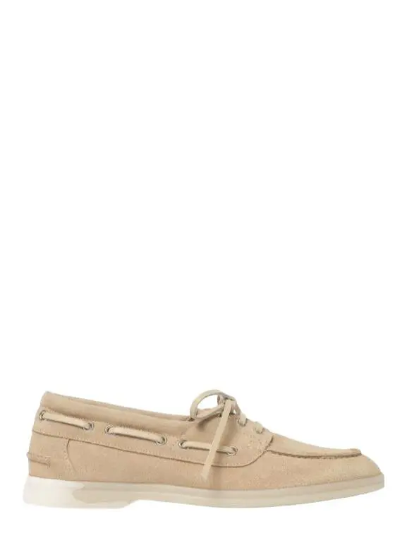 SCAROSSO Lia Suede Boat Shoe - Butter