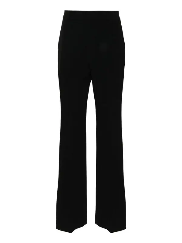 Ermanno Scervino Flared Crepe Trousers - Black