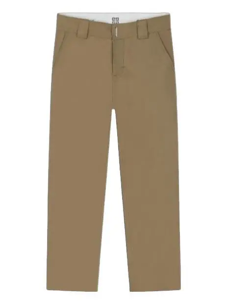 Givenchy Logo Plaque Trousers - Gray