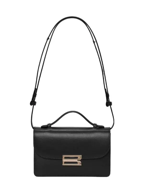 Victoria Beckham Dorian Mini Bag With Top Handle And Shoulder Strap - Black