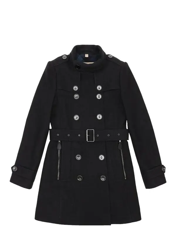 Burberry Double-breasted Trench Coat - Black