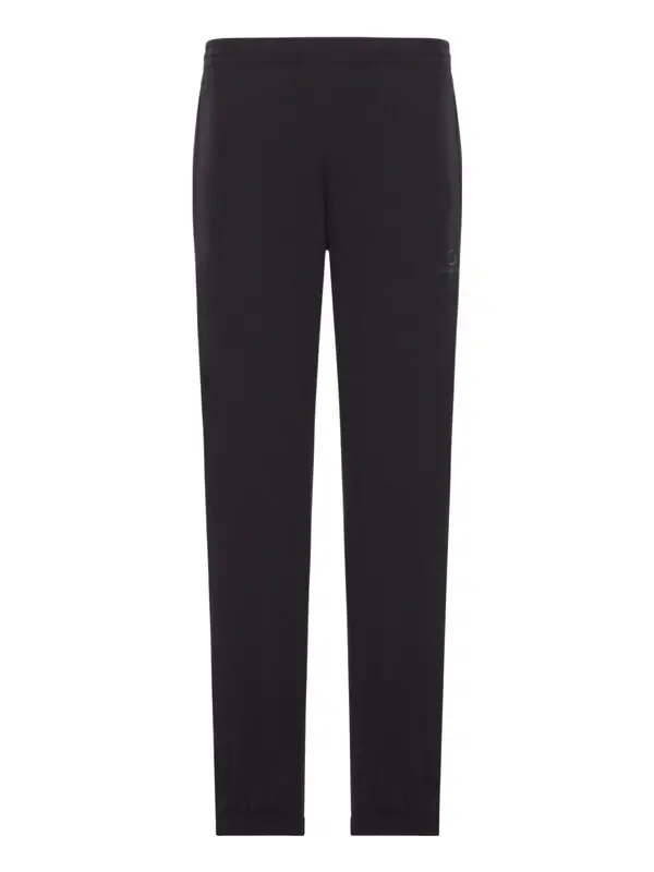 Balenciaga Logo Printed Elastic Waist Pants - Black