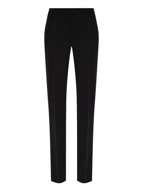 Moschino High-rise Straight-leg Trousers - Black